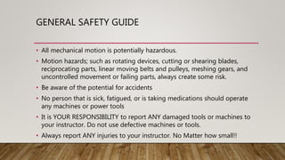 Woodshop safety | PPTX