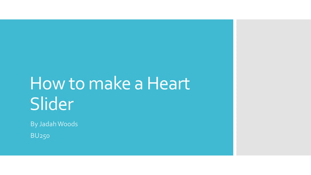 How to make a Heart Slider | PPTX