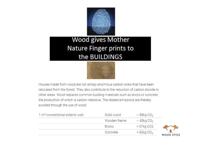Wood sustainability comparision with Conventional Buildings | PPT
