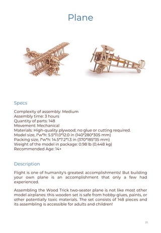 Wood trick catalog of wooden mechanical models wo prices | PDF