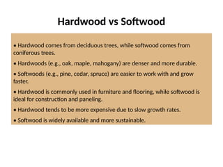 Wood_Types_Presentation on the types of wood | PPT
