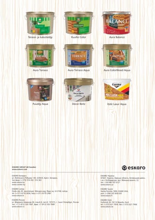 Eskarocolor Wood color table | PDF