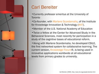 Bereiter theory presentation | PPT