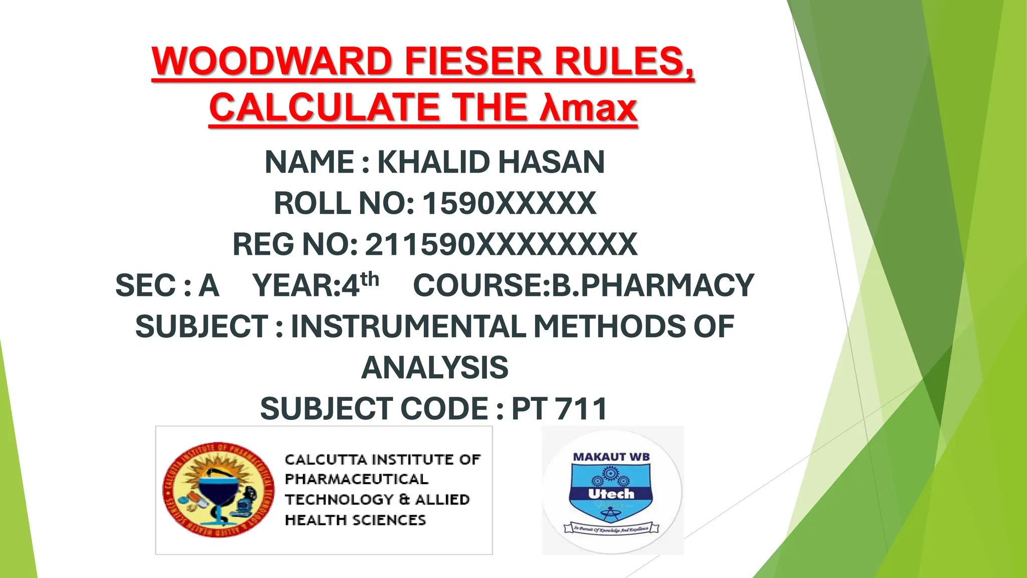 WOODWARD_FIESER_RULES_CALCULATE_THE_λmax_-_PPT PRESENTATION .PDF