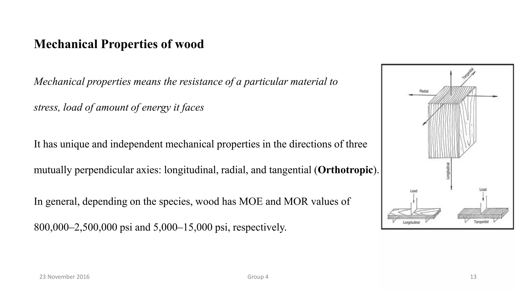 Wood water relationship and mechanical properties | PPTX
