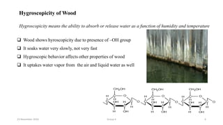 Wood water relationship and mechanical properties | PPTX