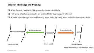 Wood water relationship and mechanical properties | PPTX