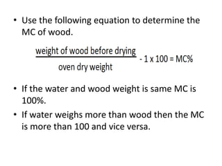 Wood water relationships | PPTX