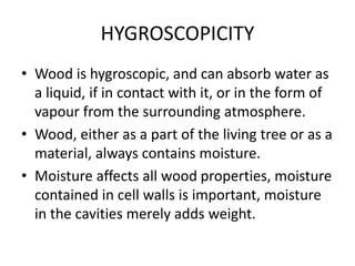 Wood water relationships | PPTX
