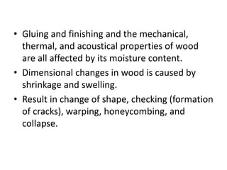 Wood water relationships | PPTX