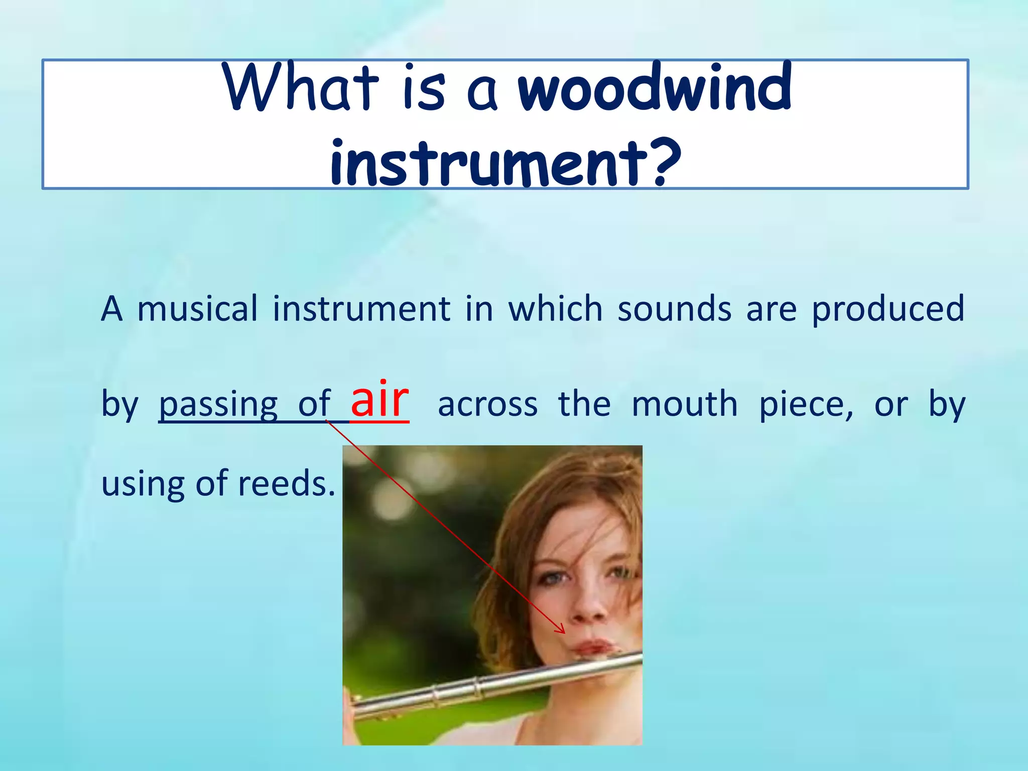 Woodwind instruments | PPTX