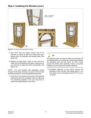 Marvin Wood Window Installation Instructions | PDF