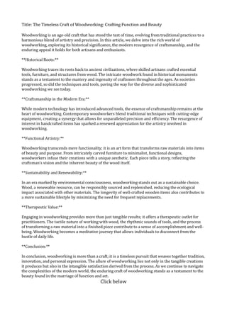 WOODWORKING.pdf | Woodworking | Arts and Crafts