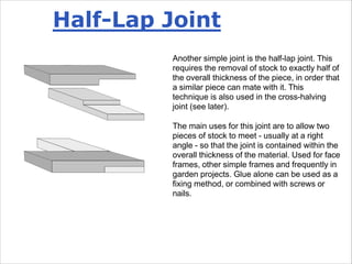 Woodworking-Joint types,Carpentry shop.pptx