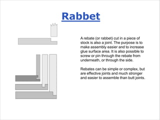 Woodworking-Joint types,Carpentry shop.pptx