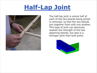 Woodworking-Joint types,Carpentry shop.pptx