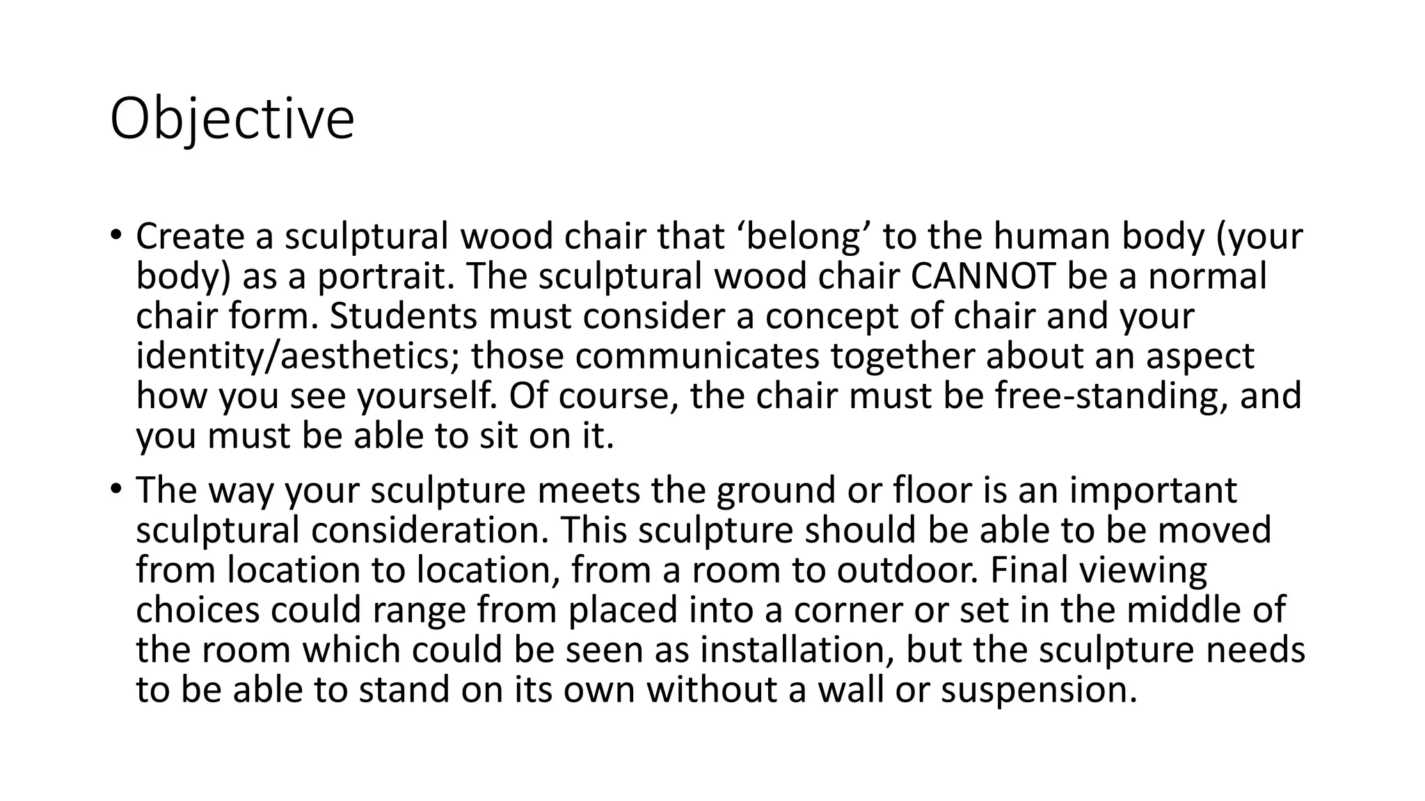 Woodworking Intro-Sculpture | PPTX