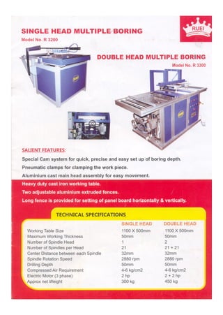 Ruei Industries, Coimbatore, Woodworking Machinery & Furniture | PDF