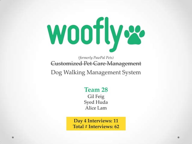 Woofly columbia univ jan 2014 | PPT