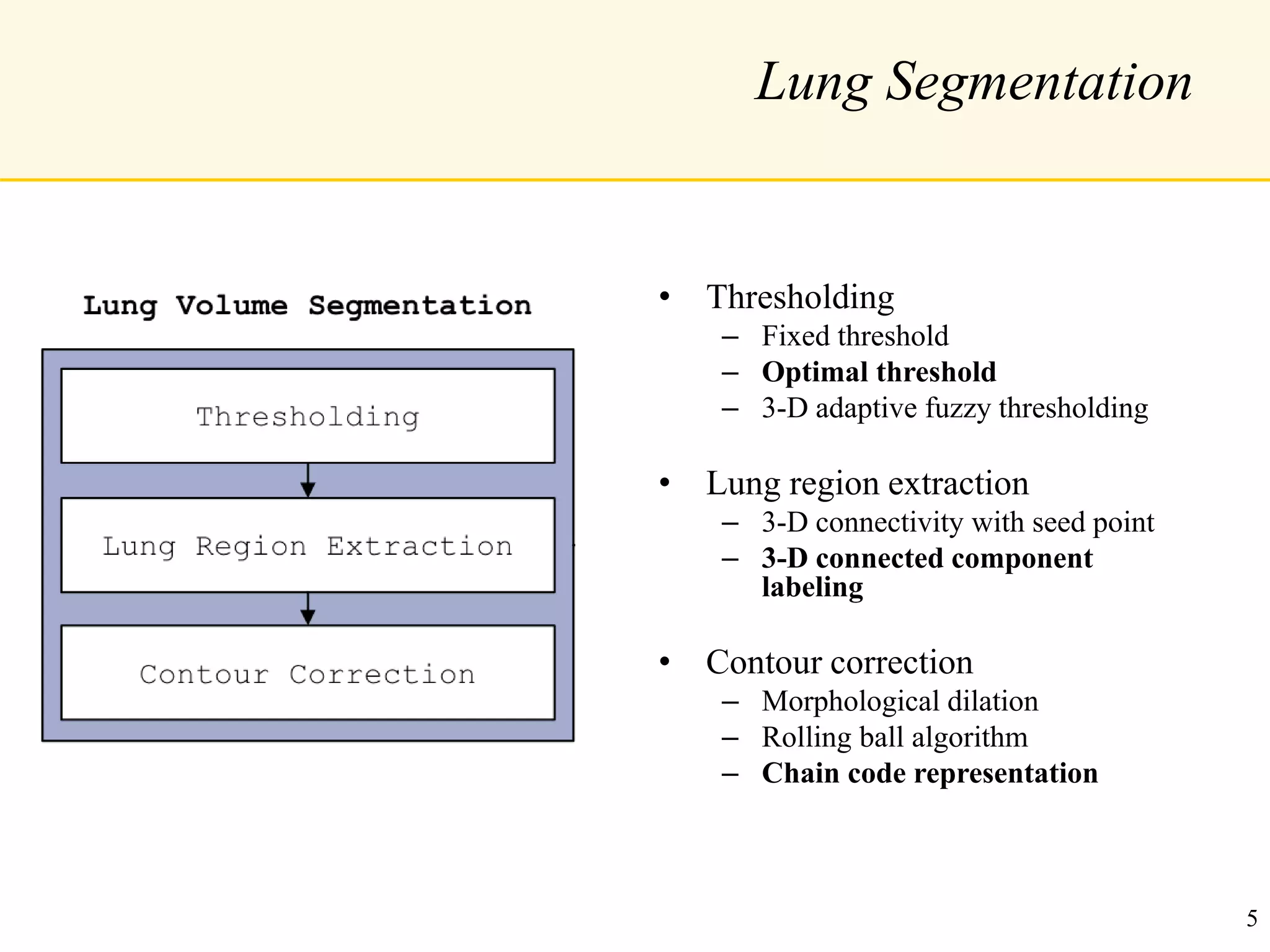 Image processing in lung cancer screening and treatment | PPTX