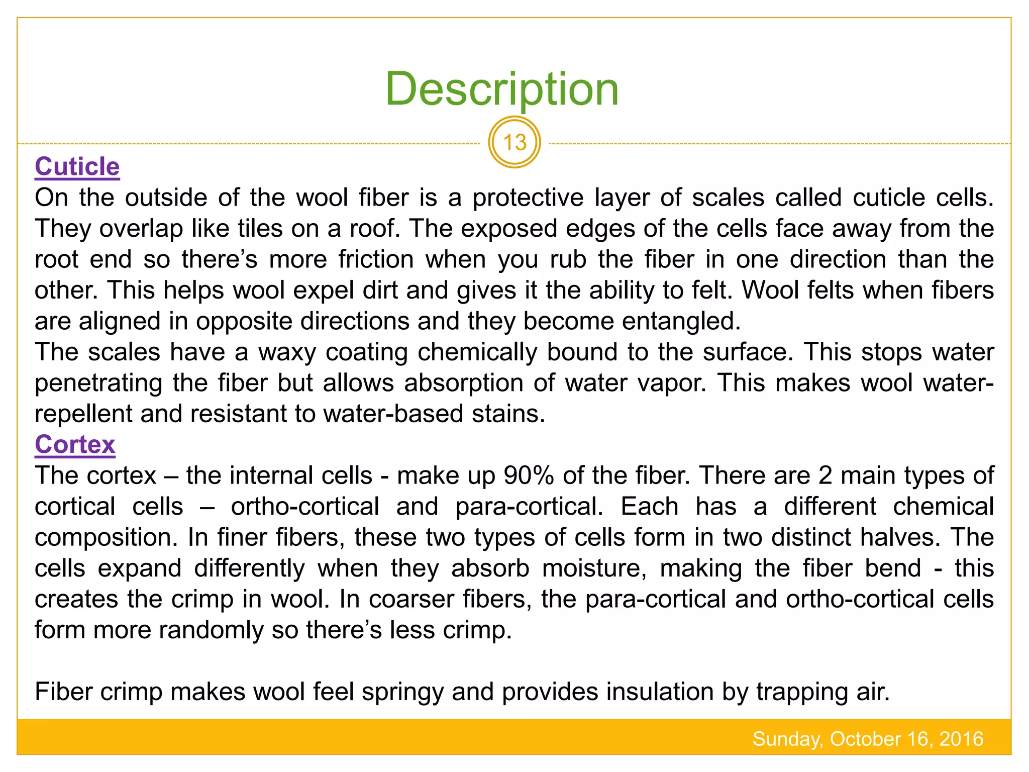 Protein Fiber (Wool) | PPTX
