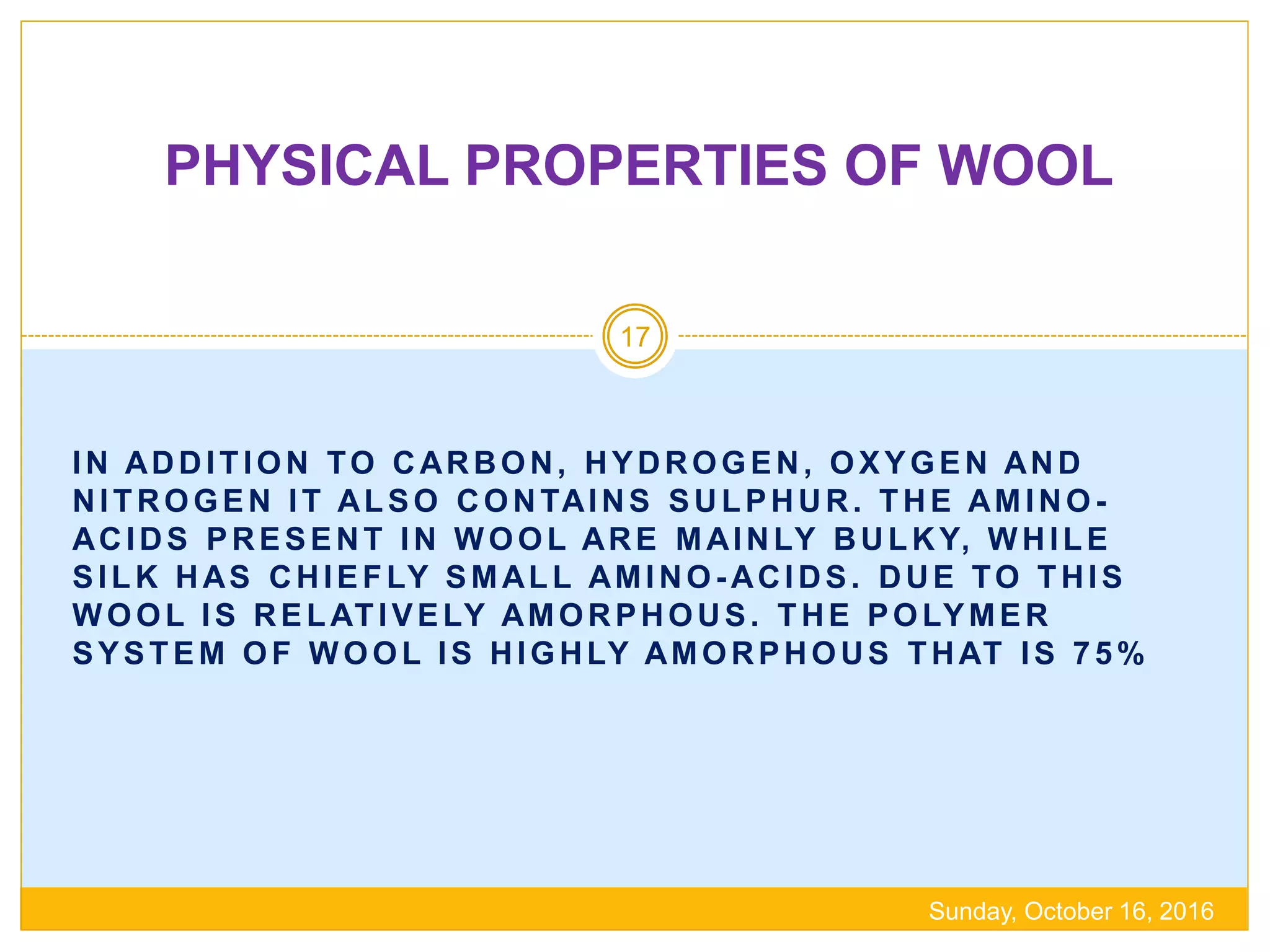 Protein Fiber (Wool) | PPTX