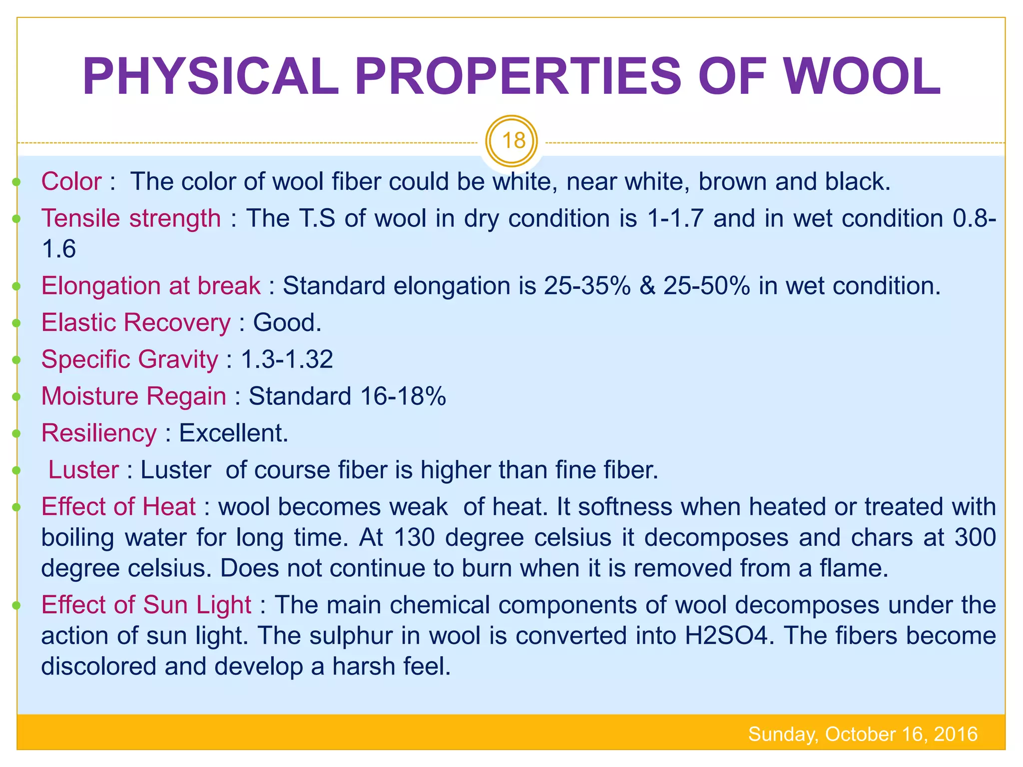 Protein Fiber (Wool) | PPTX