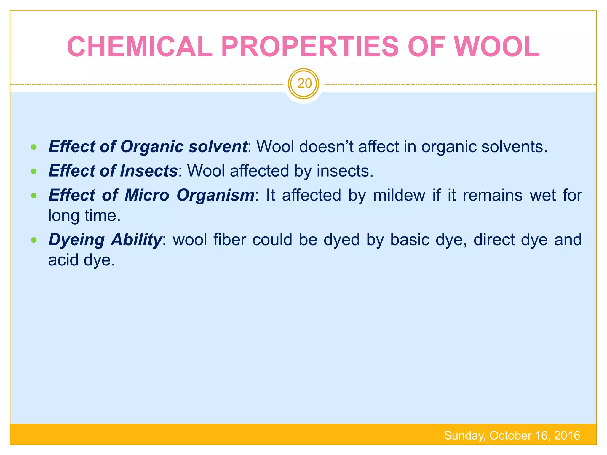 Protein Fiber (Wool) | PPTX