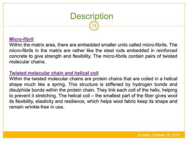 Protein Fiber (Wool) | PPTX
