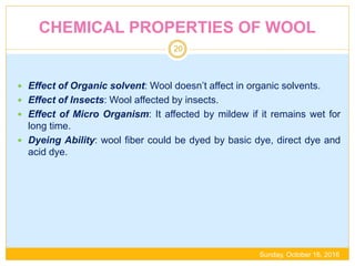 Protein Fiber (Wool) | PPTX