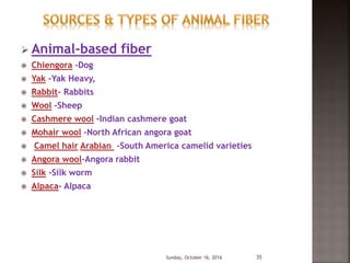 Protein Fiber (Wool) | PPTX