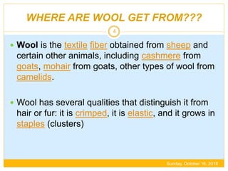 Protein Fiber (Wool) | PPTX