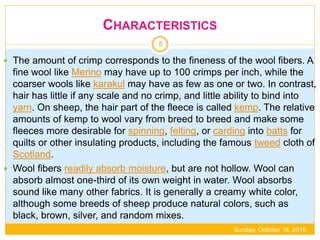 Protein Fiber (Wool) | PPTX