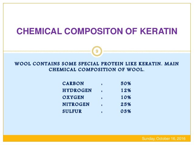 89 COMPOSITION OF WOOL - CompositionOF