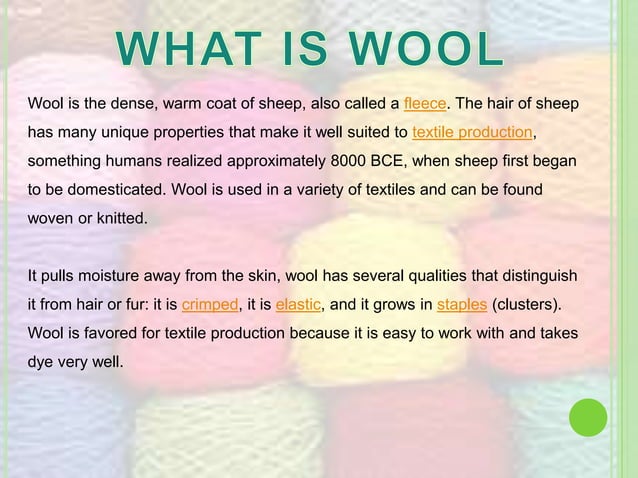 Wool ppt | PPTX