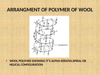 Wool and their structure, morphology and components property | PPTX