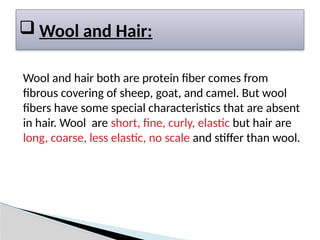 Basic Textile Materials lectrue for Wool fibre | PPTX