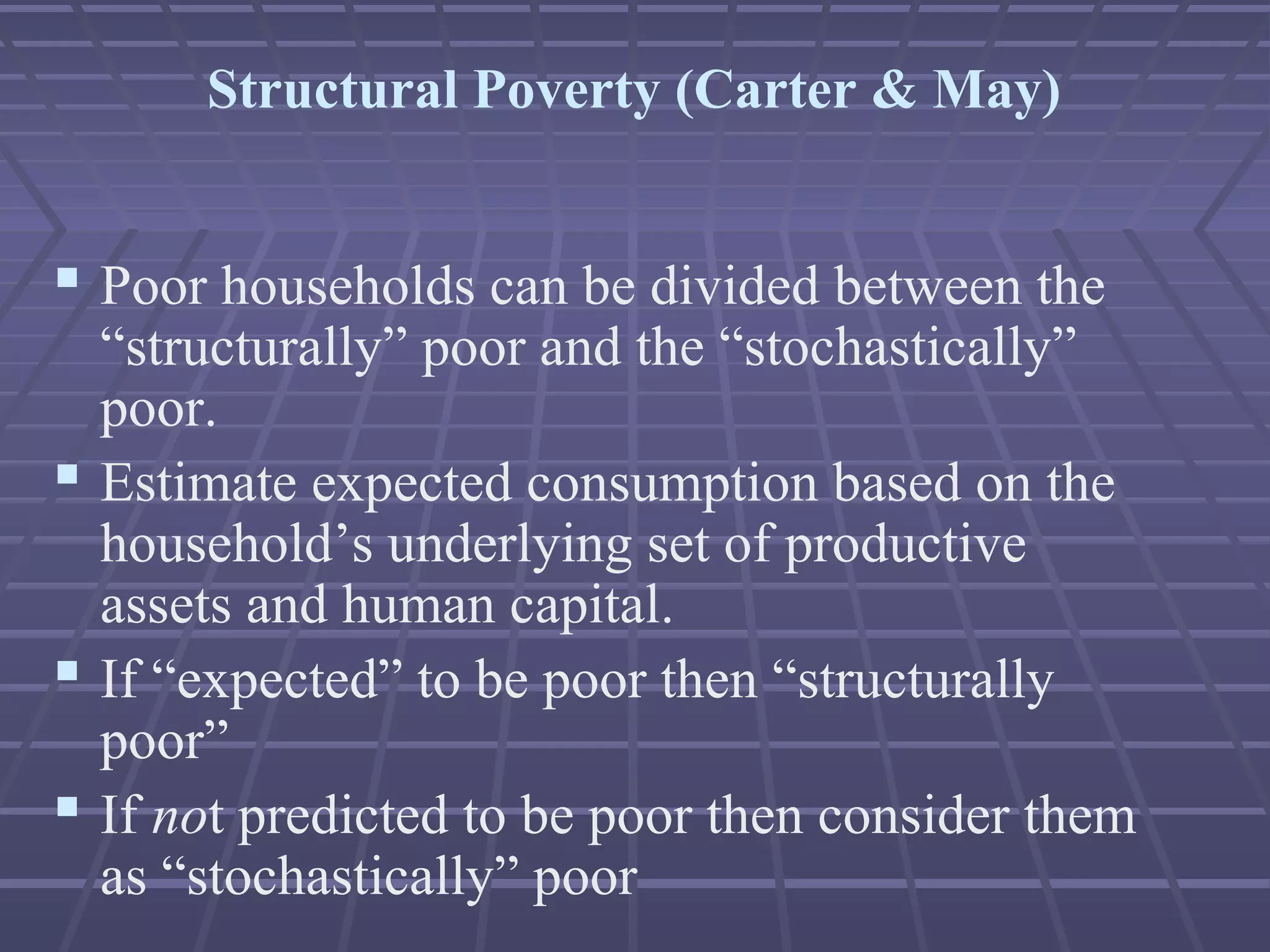 Poverty Traps and Structural Poverty | PPT