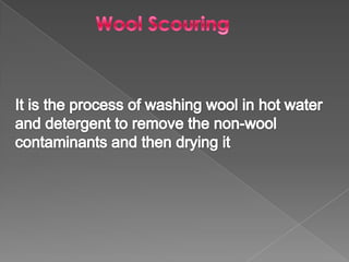 Wool carbonization | PPTX