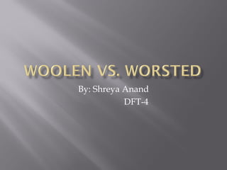 Woolen vs worsted Fibres | PDF
