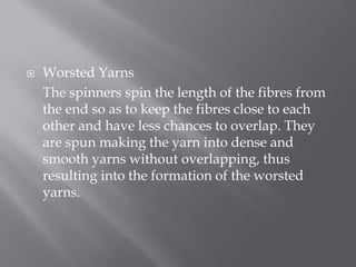Woolen vs worsted Fibres | PDF