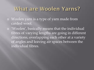 Woolen vs worsted Fibres | PDF