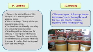 Woolen spinning vs worsted spinning | PDF