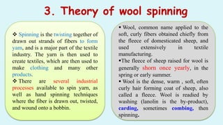 Woolen spinning vs worsted spinning | PDF