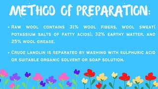 WOOL FAT - PARMACOGNOSY | PDF