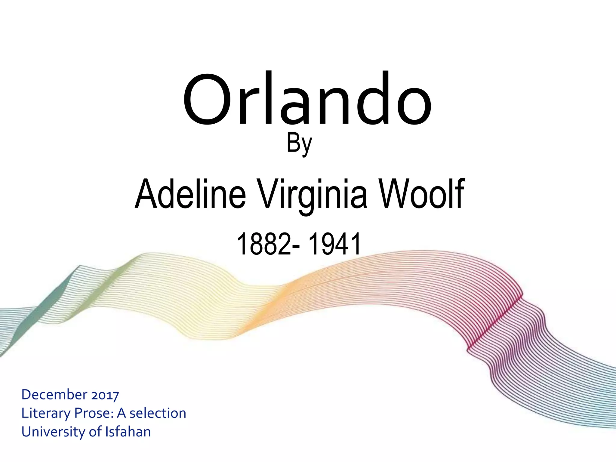 Woolf, orlando | PPTX
