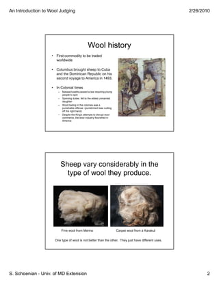 Wool Judging | PDF