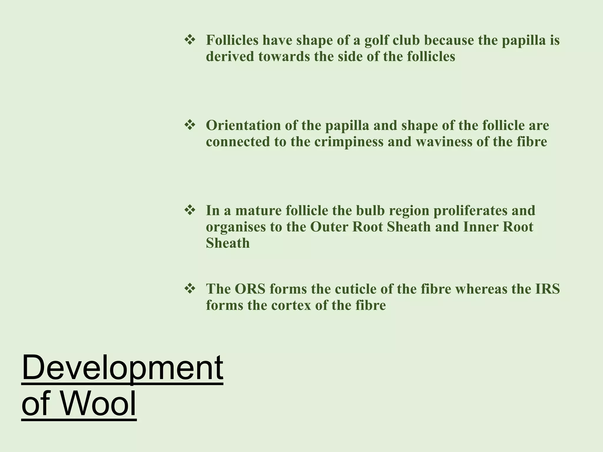 development of wool | PPTX