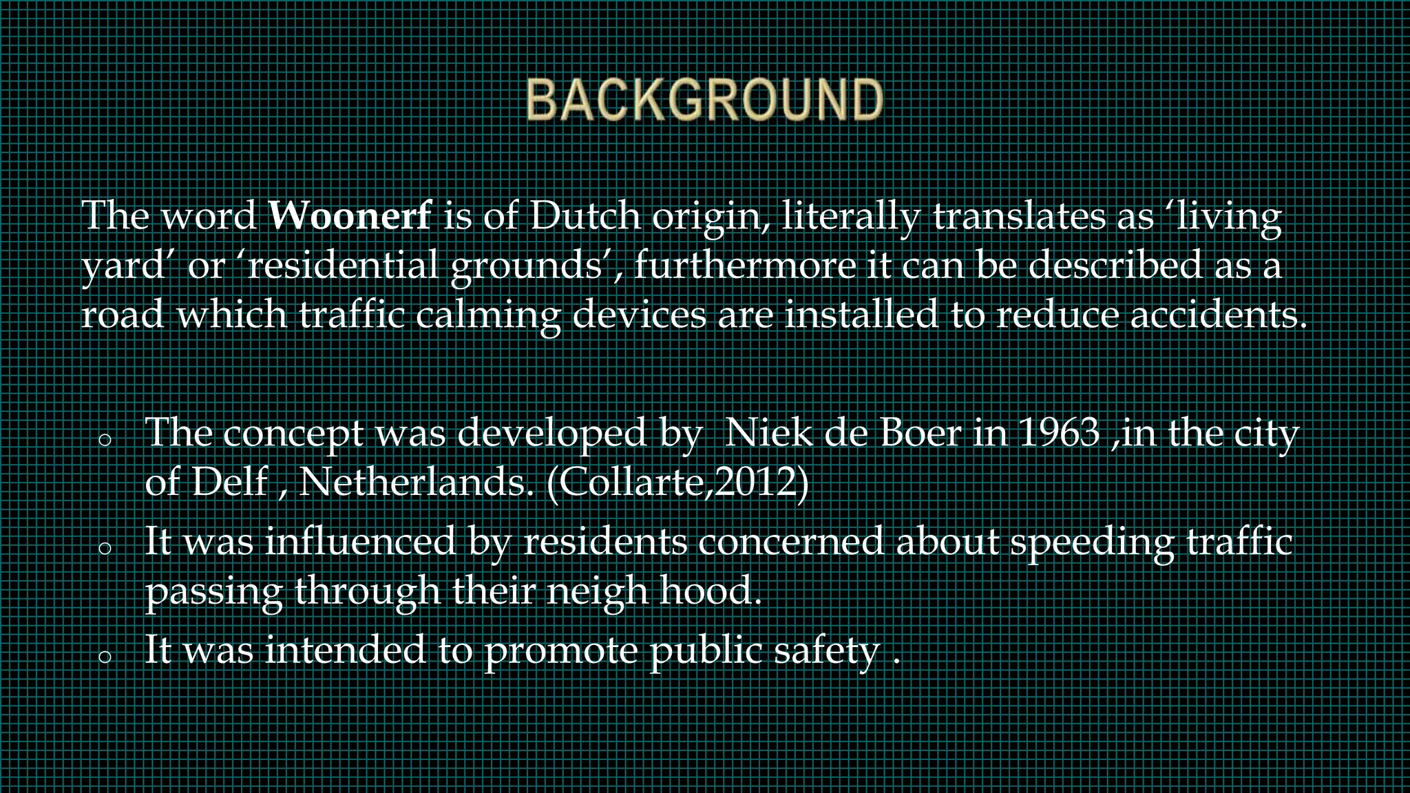 The Woonerf Concept | PPTX