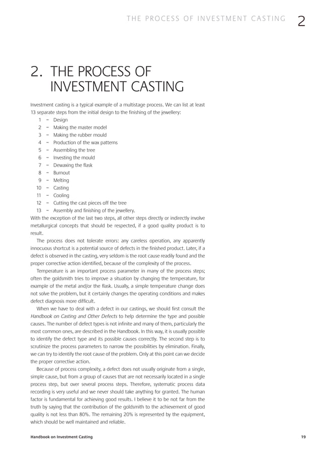DELMER-Lost wax Investment Casting Process | PDF | Jewelry Making ...